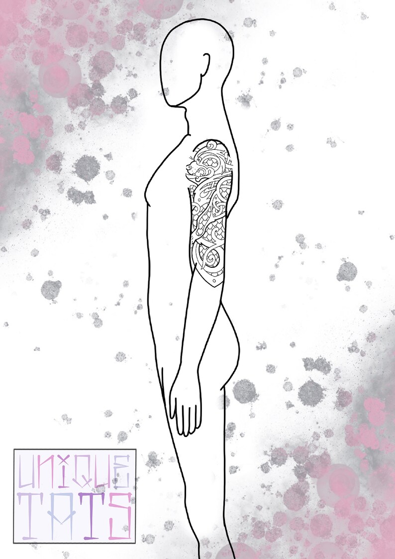 Tattoo Design Bearserker Viking Rune Unique Printready - Etsy