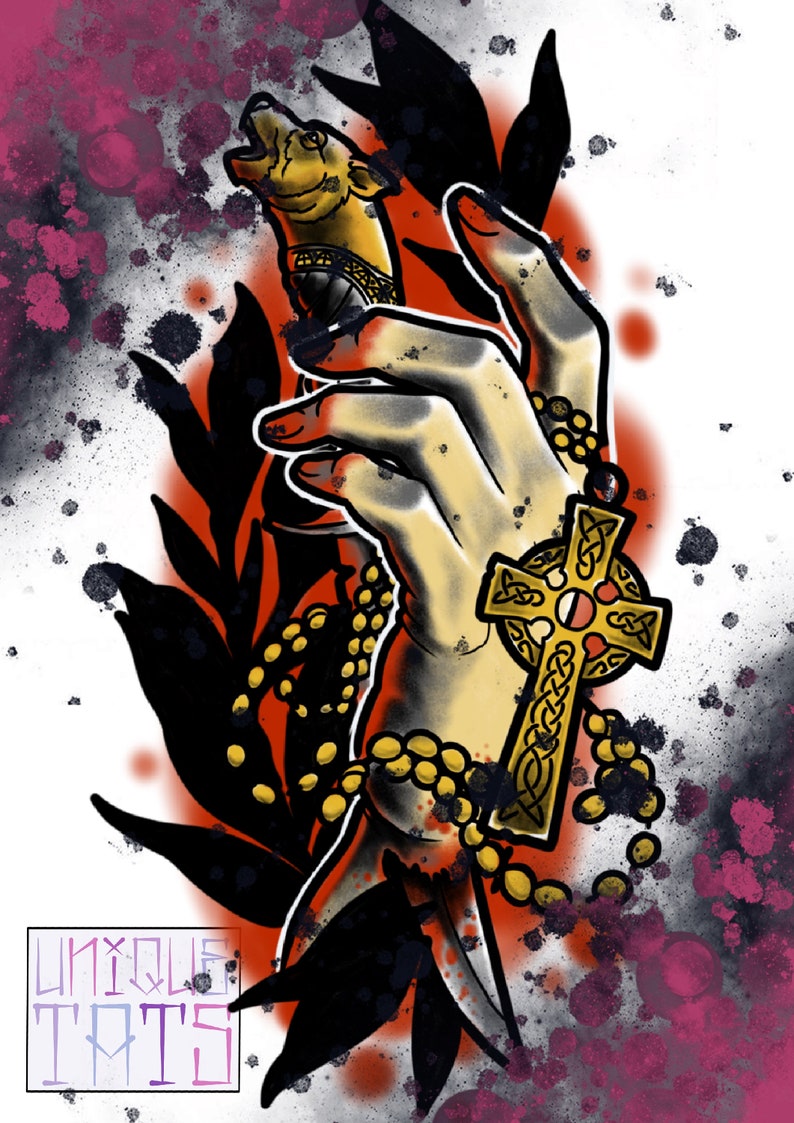 Tattoo Design SPECIAL EDITION Trust No One, Unique, Printready ...