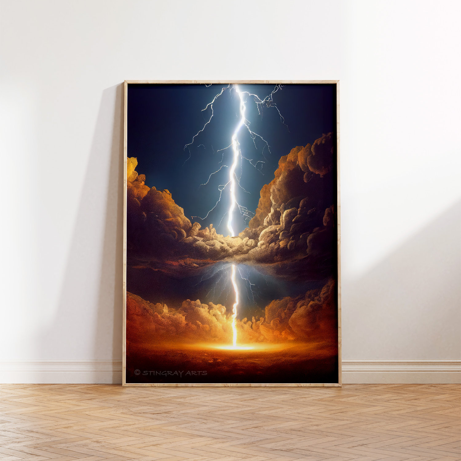 Printable Art, Lightning Bolt Prints, Lightning Wall Art, Storm Wall ...
