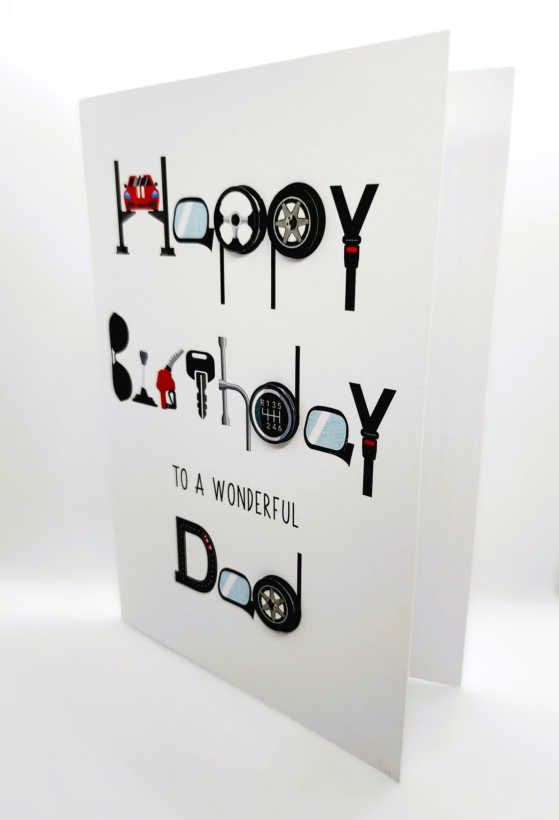 Car Birthday Card for Dad - Car Lovers Card - Birthday Card for Car ...