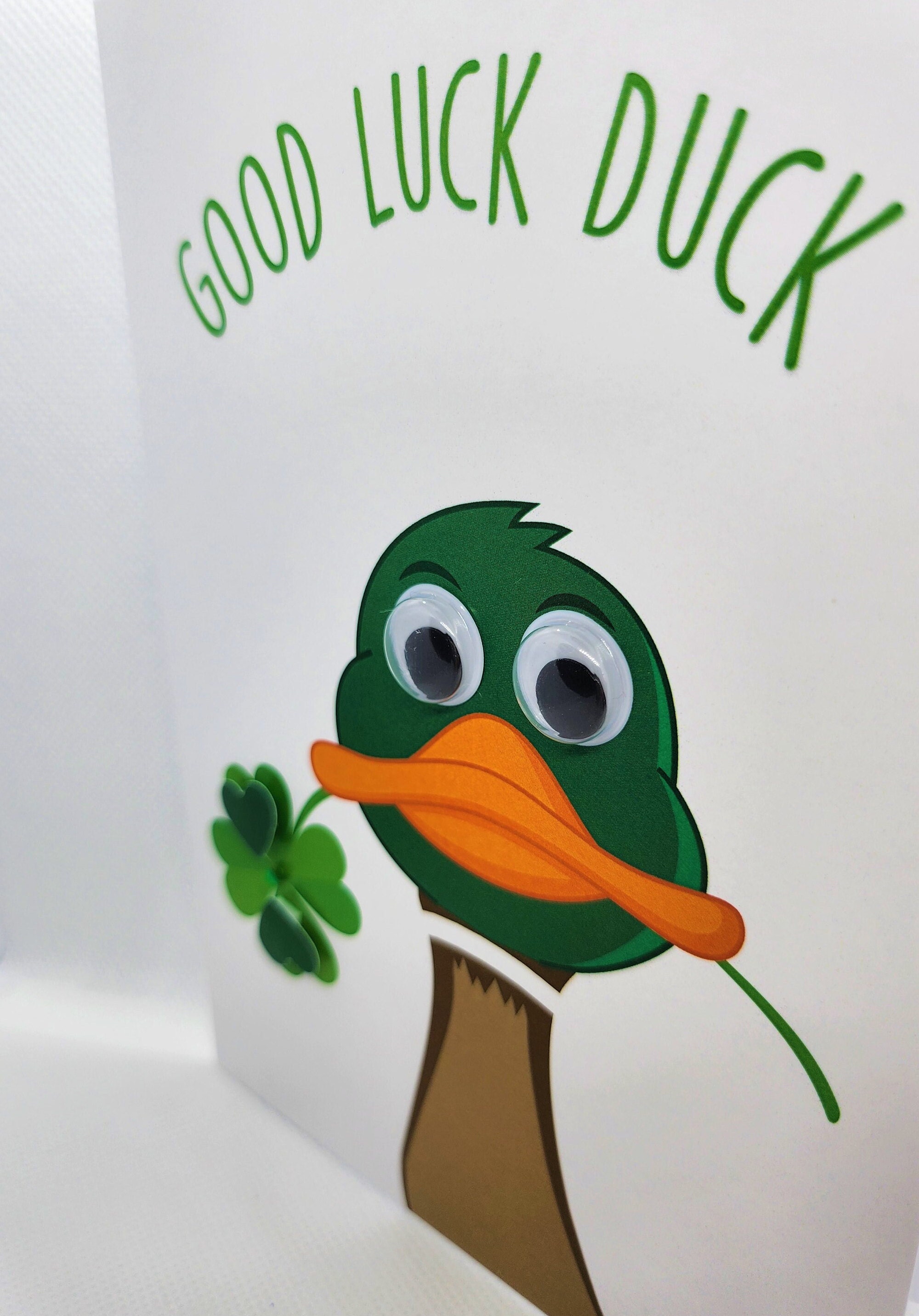 Good Luck Card - Card for Luck - Good Luck Duck - Funny Good Luck Card ...