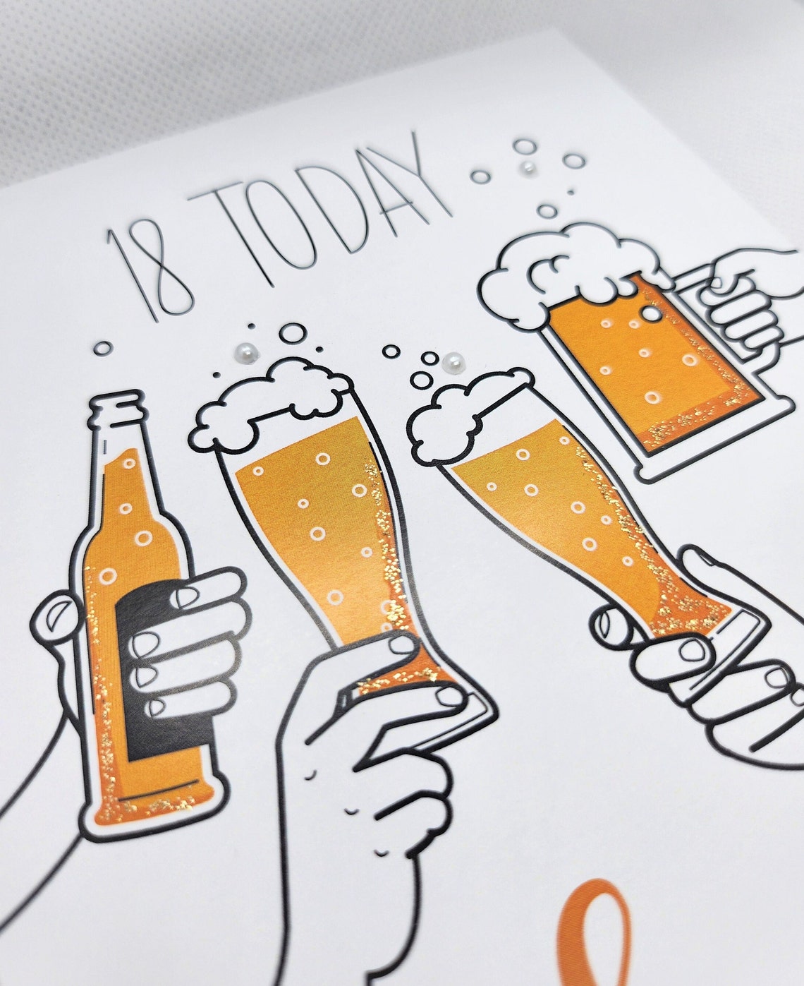 18TH BIRTHDAY CARD Happy 18th Birthday Card for Him Beer Birthday Card ...