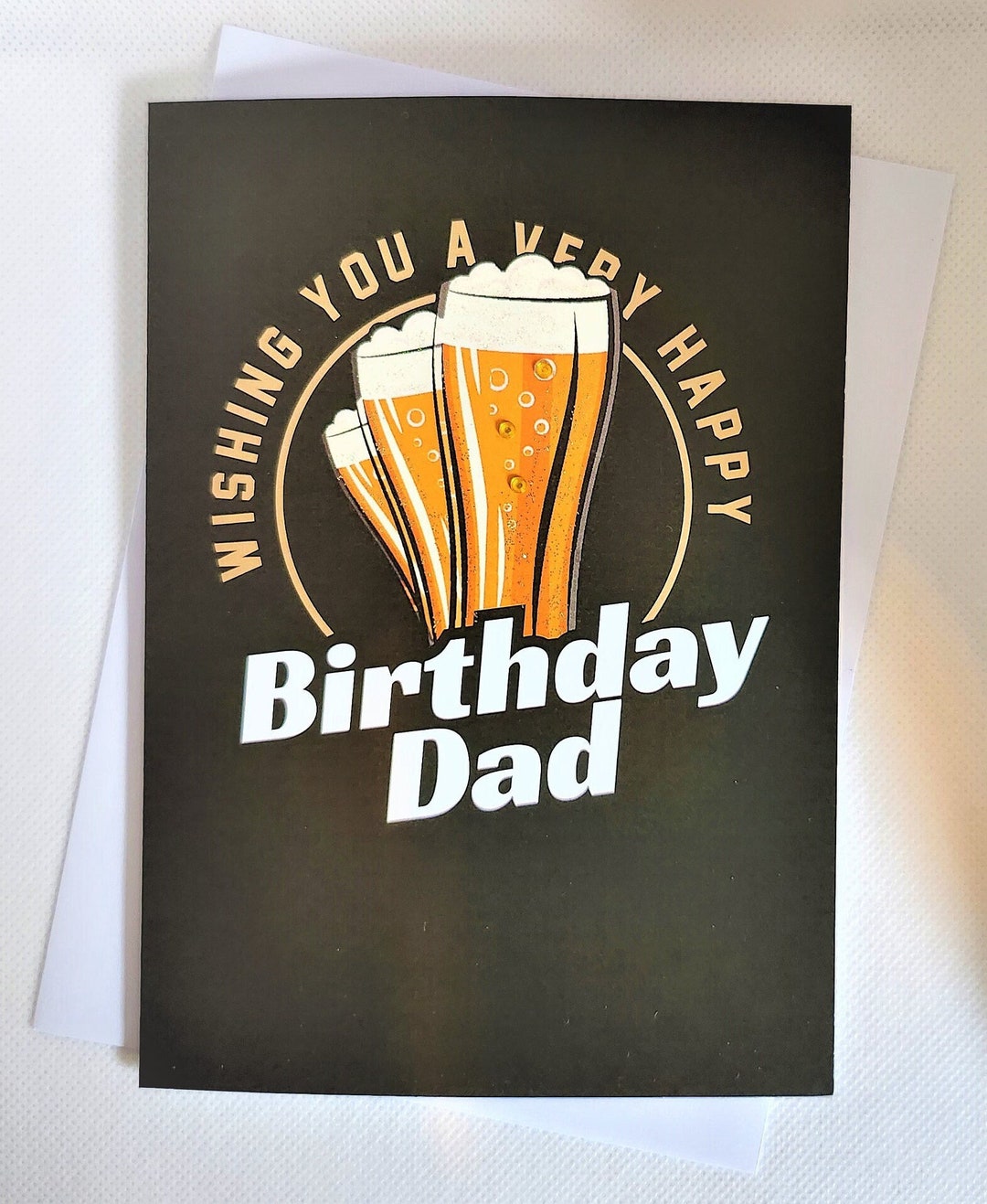 Birthday Card for My Dad Dad Lager Birthday Card 3D Dad Card Drinking ...