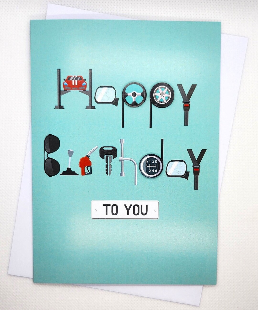 Car Birthday Card - Car Lovers Card - Birthday Card for Car Enthusiast ...