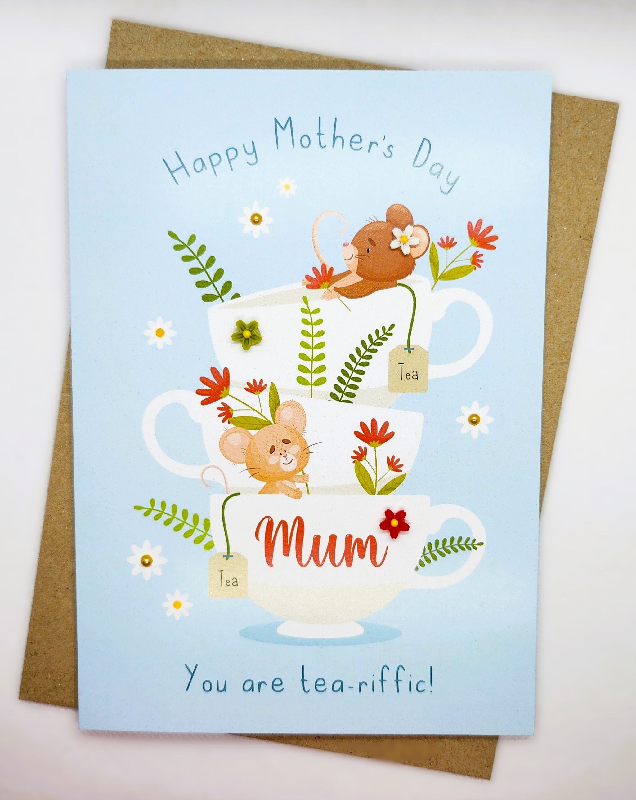 Mothers Day Cards Cute Mothers Day Card Cute Teacups Special Mothers ...