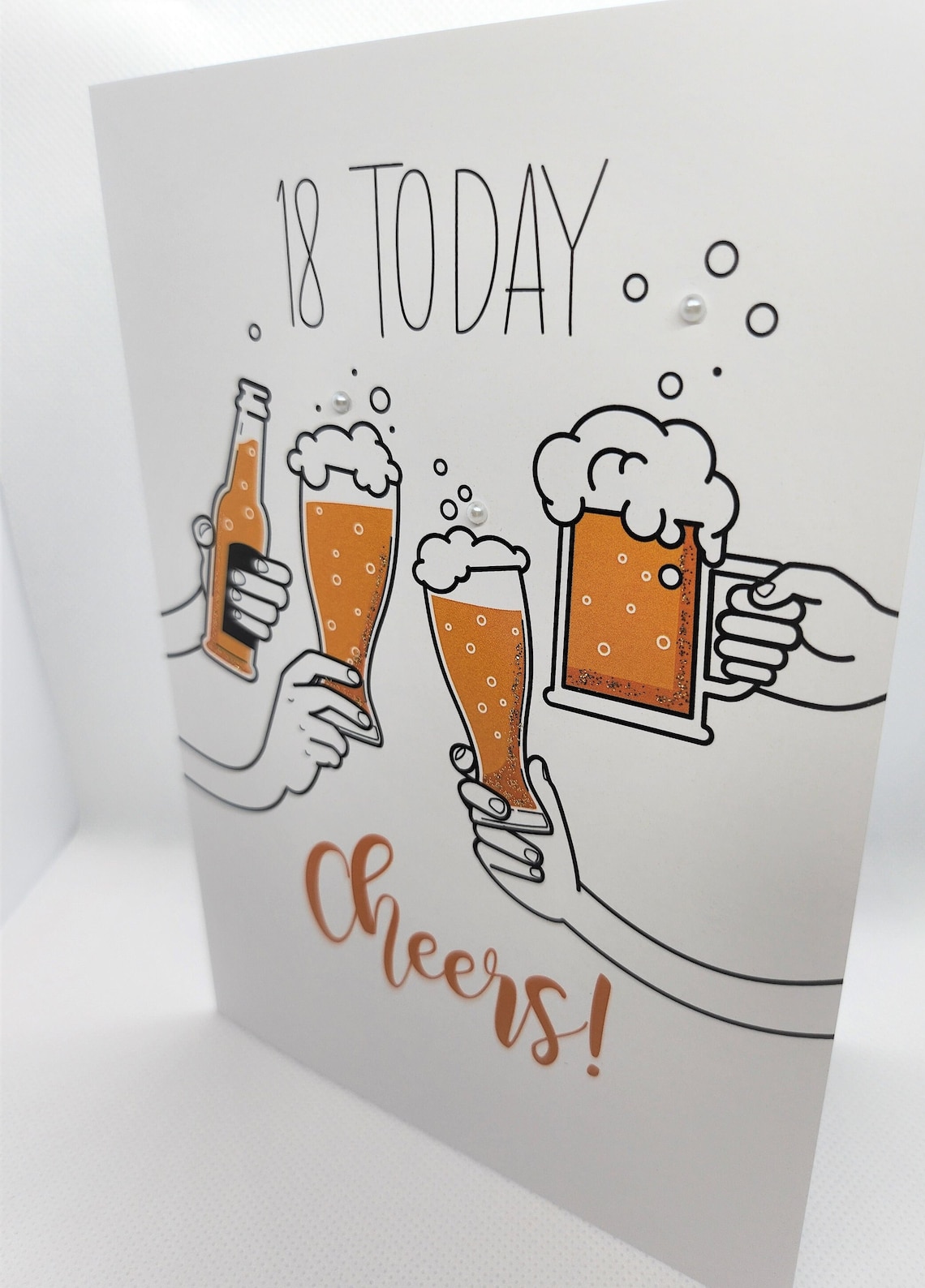 18TH BIRTHDAY CARD Happy 18th Birthday Card for Him Beer Birthday Card ...