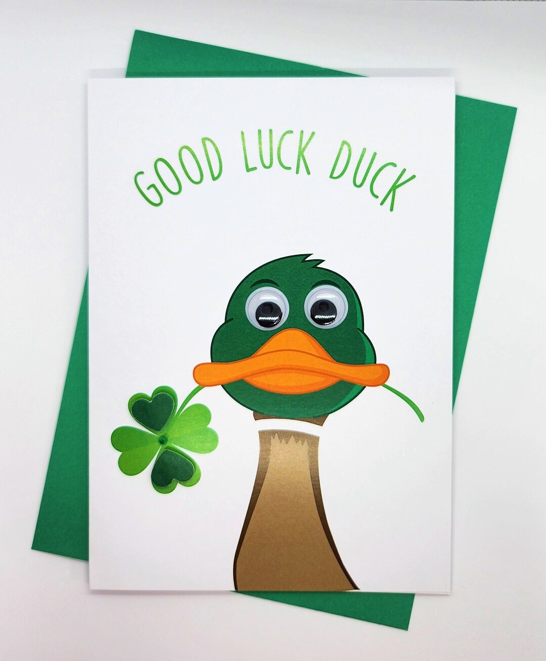Good Luck Card - Card for Luck - Good Luck Duck - Funny Good Luck Card ...