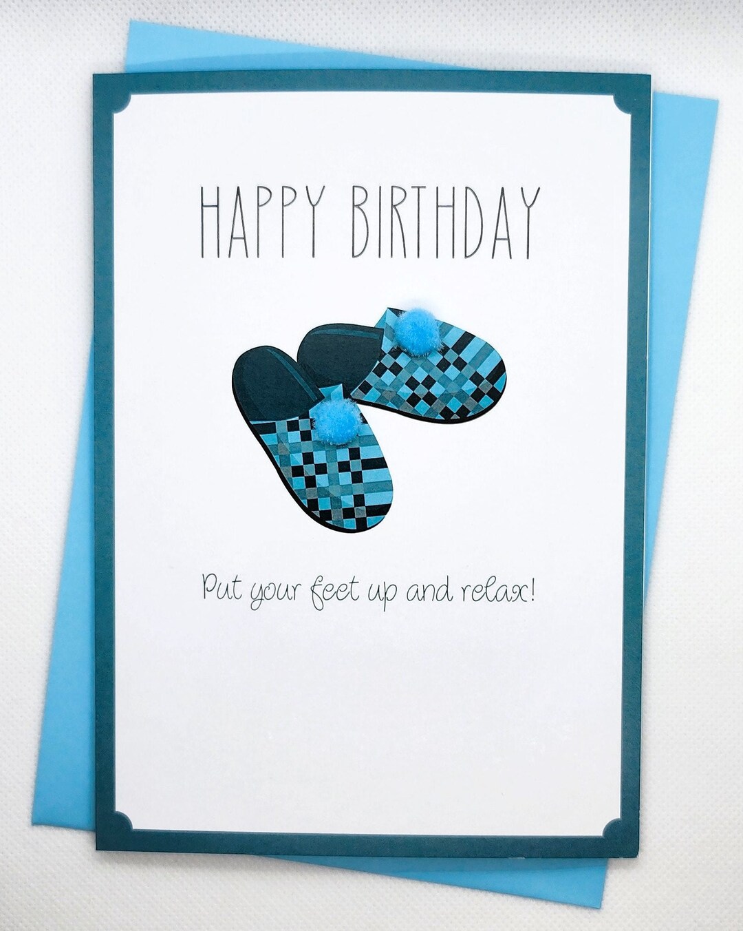 Birthday Slippers Card Special Birthday Card for Him Funny Male ...