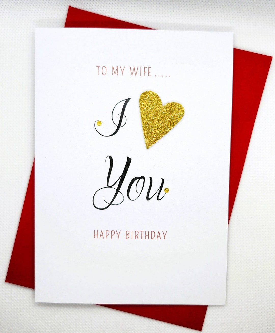 Wife Birthday Card Special Birthday Card for Wife I Love You Romantic ...
