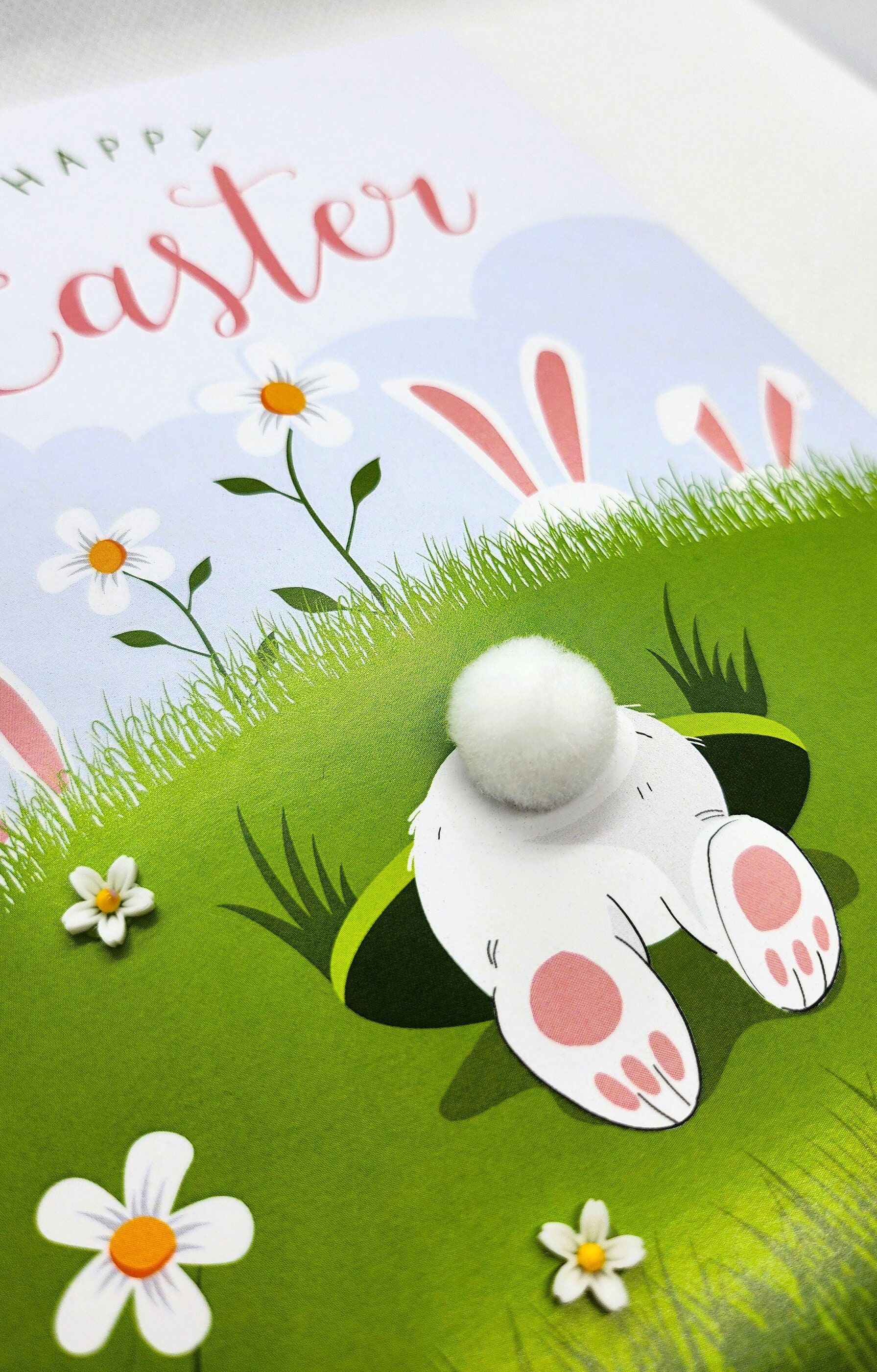 Cute Easter Card Cute Easter Rabbit Card Easter Bunny Card Special ...