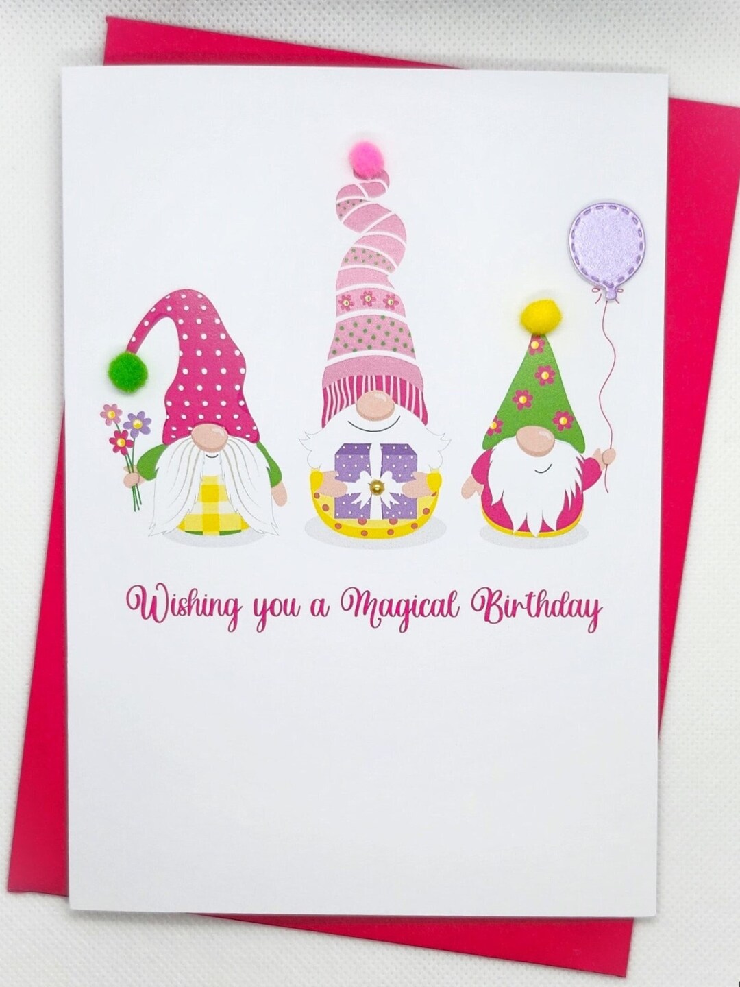 Gonk Birthday Card Cute Gonks Card Gnomes Birthday Card Magical ...