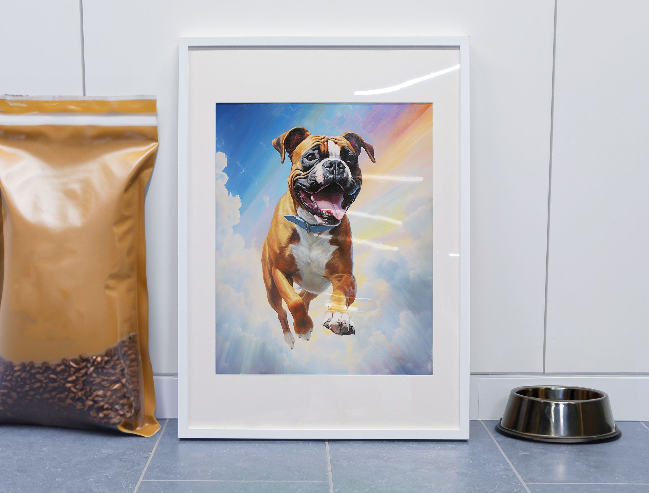 Set of Six Boxer Dog Paintings Printable Wall Art Instant Download - Etsy