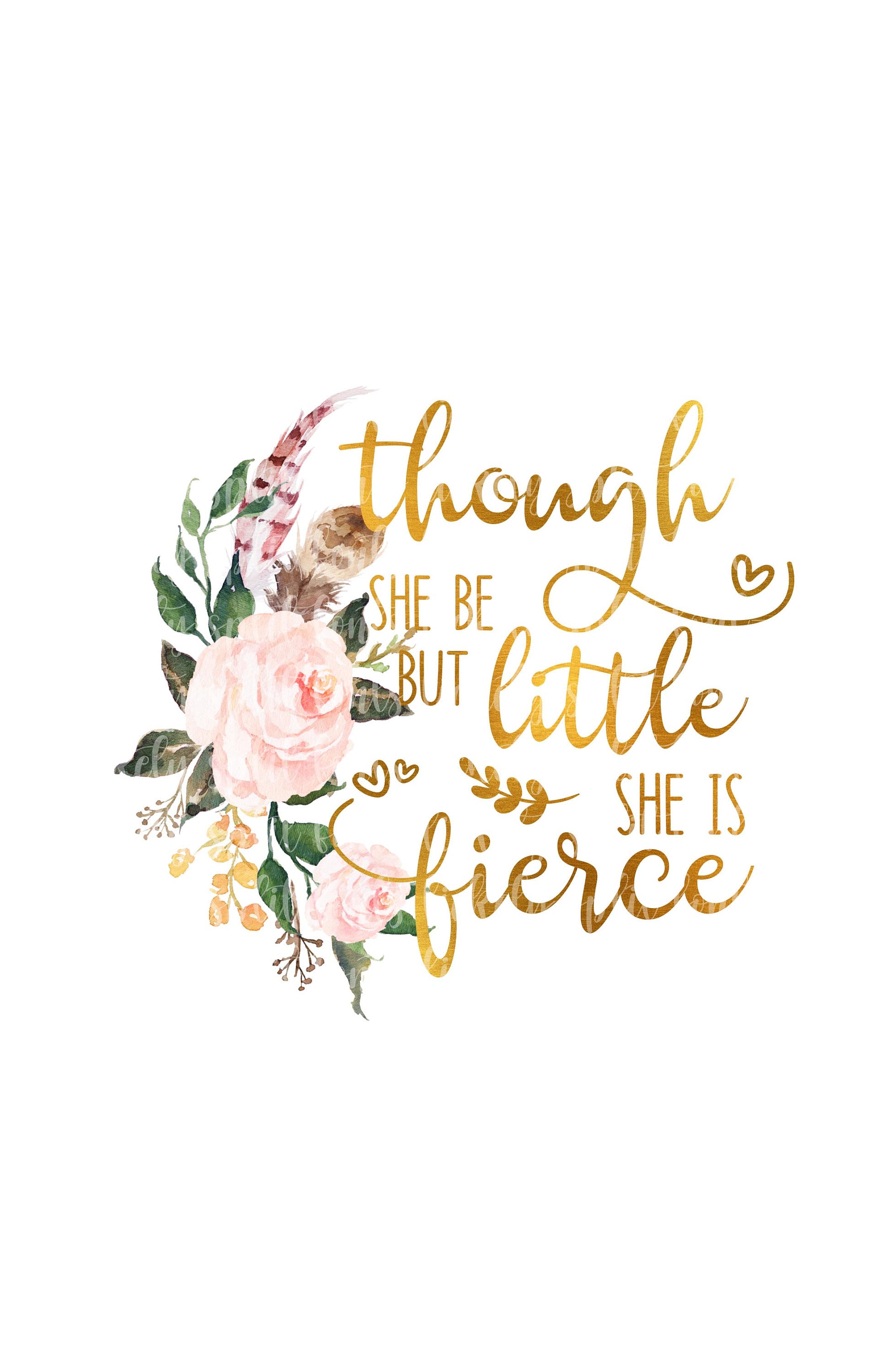 Though She Be but Little She is Fierce, Baby Shower, Baby Clothes PNG ...