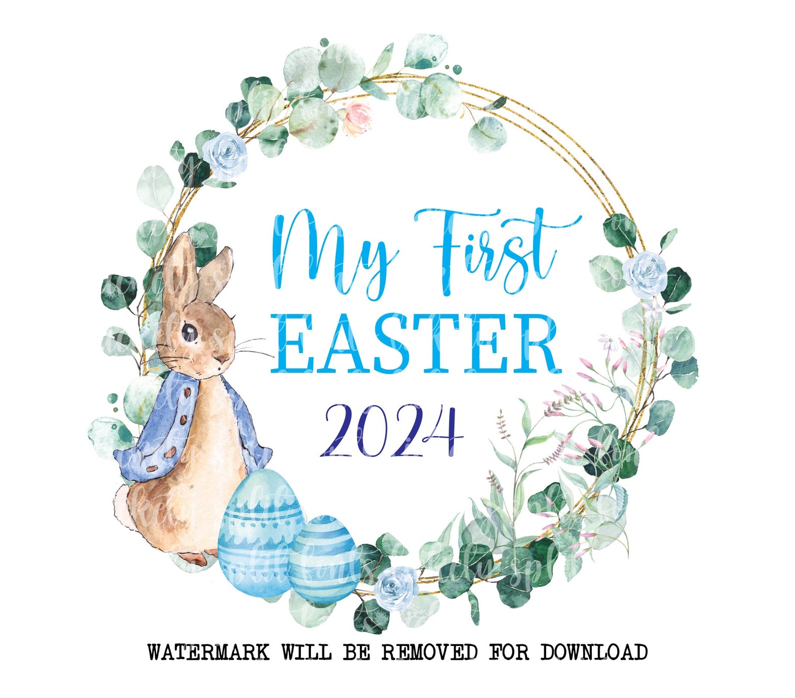 Peter Rabbit, Easter Clip Art, My First Easter Design PNG, Blue Boy ...