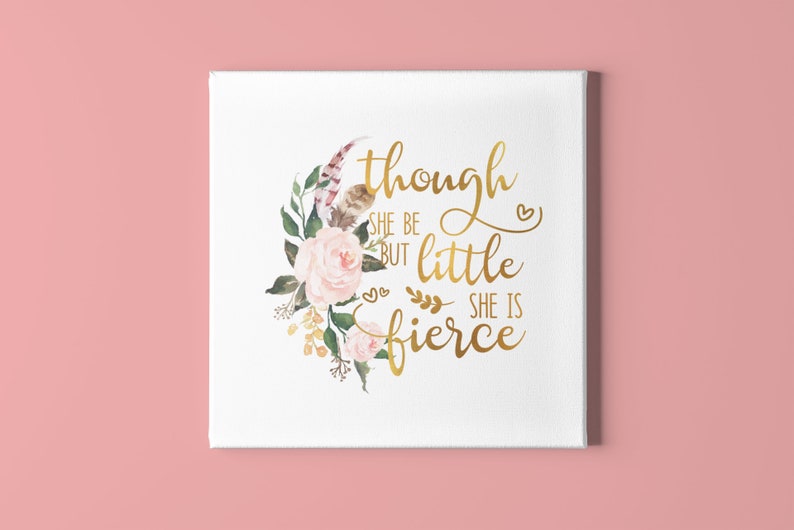 Though She Be but Little She is Fierce, Baby Shower, Baby Clothes PNG ...