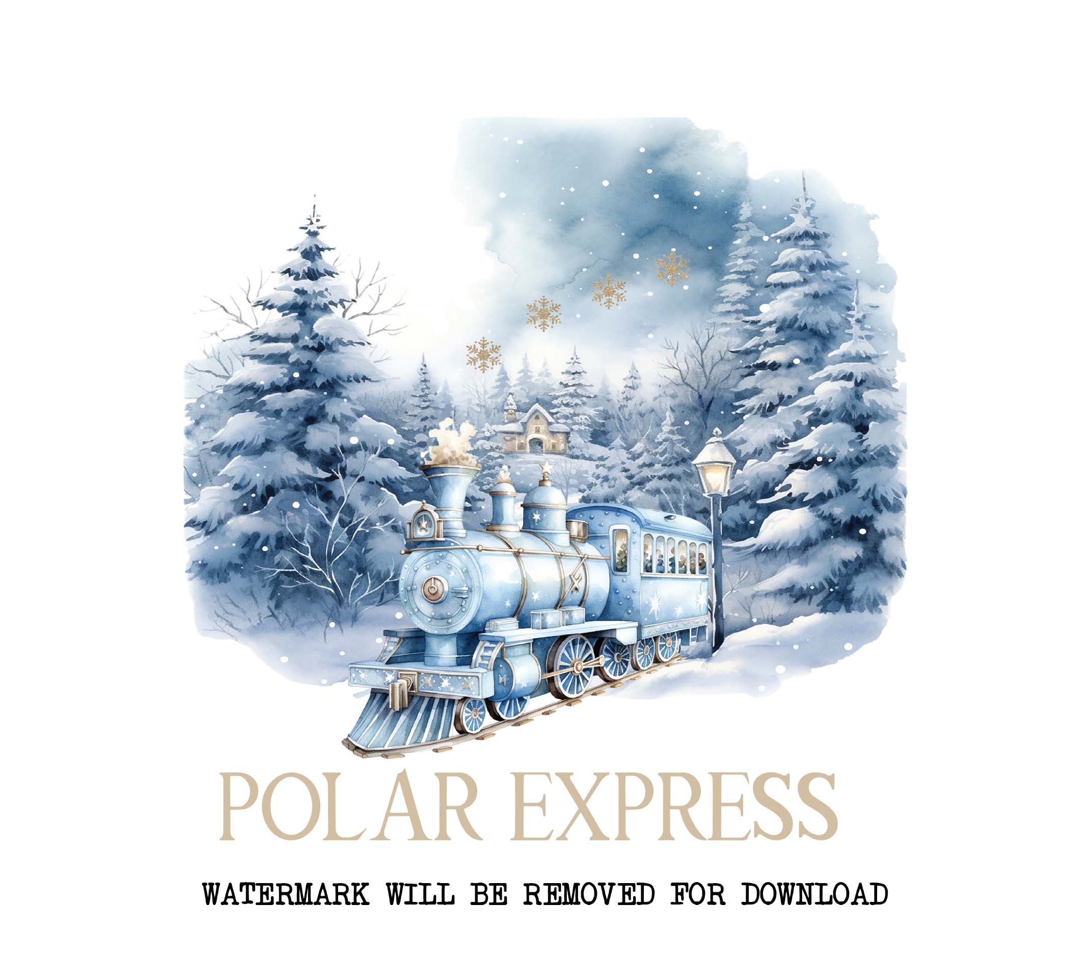 Santa Express, Christmas Train PNG, Jingle Bell, Winter Train ...