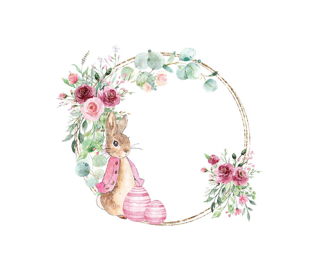 Peter Rabbit, Easter Clip Art, My First Easter Design PNG, Pink Flopsy ...