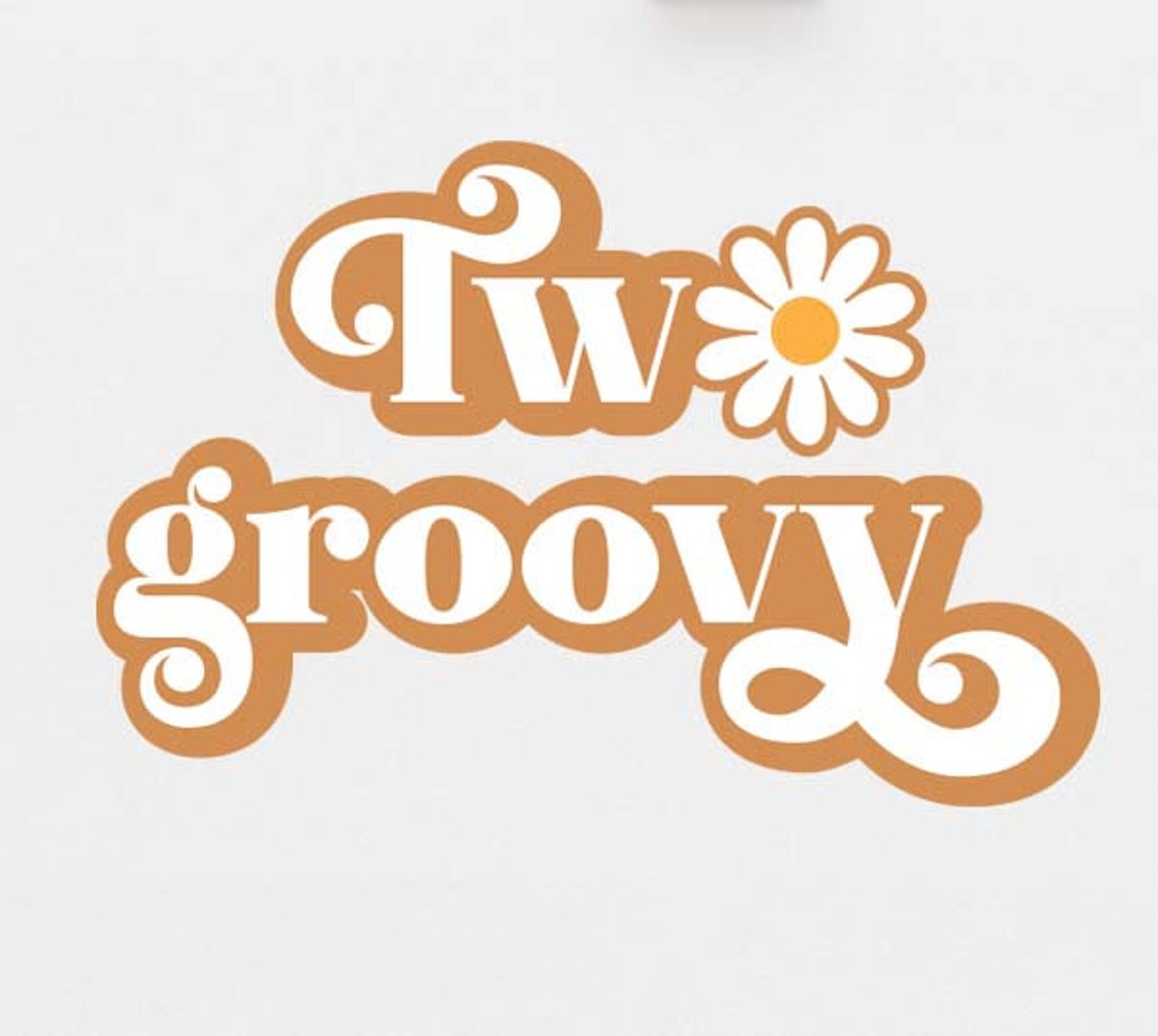 Two Groovy PNG, 2nd Birthday Instant Digital Download Groovy 2nd T ...