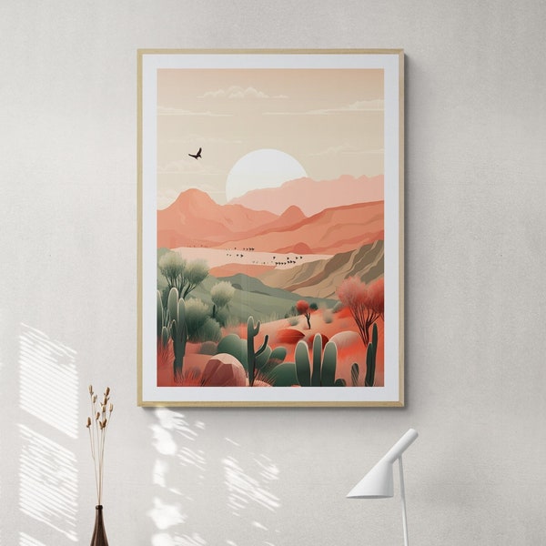 Bohemian Desert Art - Etsy