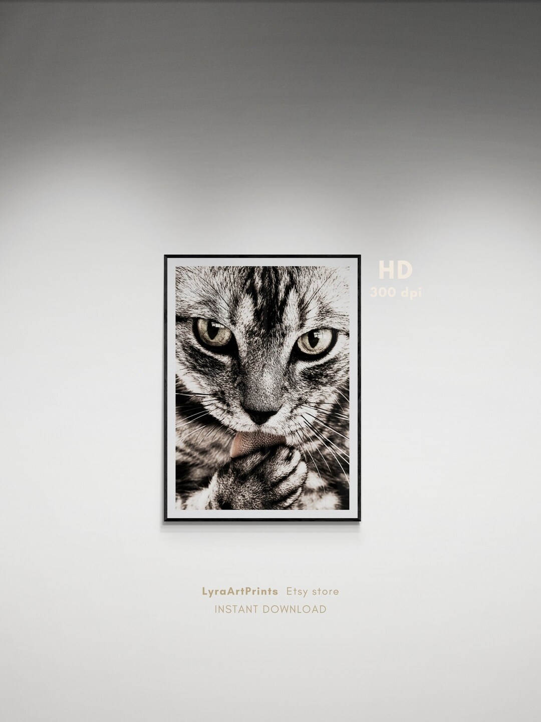 Cute Cat Print, Cat Wall Art, Animal Wall Decor, Funny Cat Poster, Cat ...