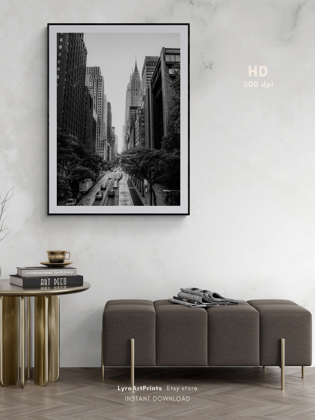 Chrysler Building Photo Wall Art, New York Printable, Office Wall Decor ...
