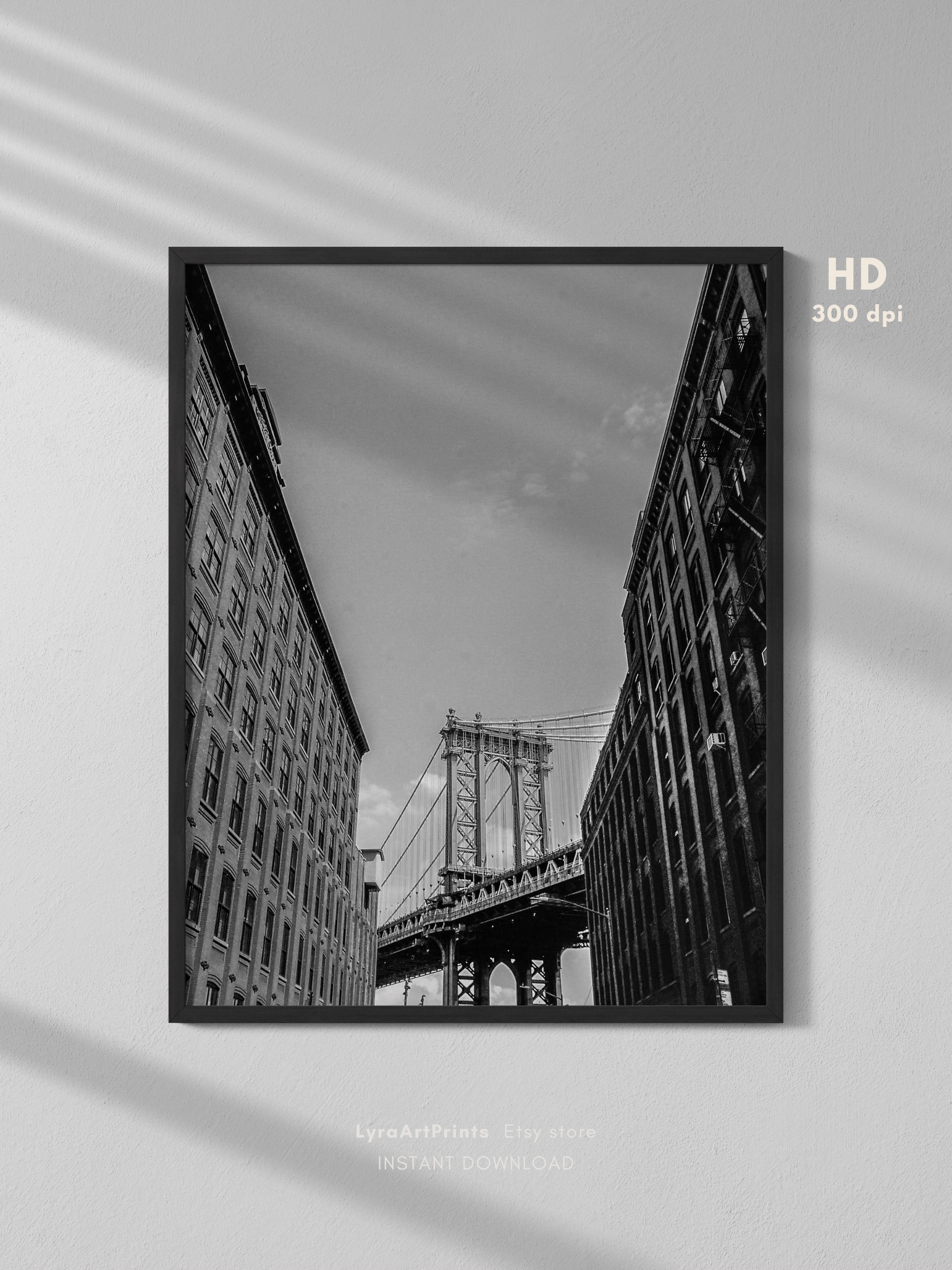 Set of 3 New York Posters, Black and White Architecture NYC Wall Art ...