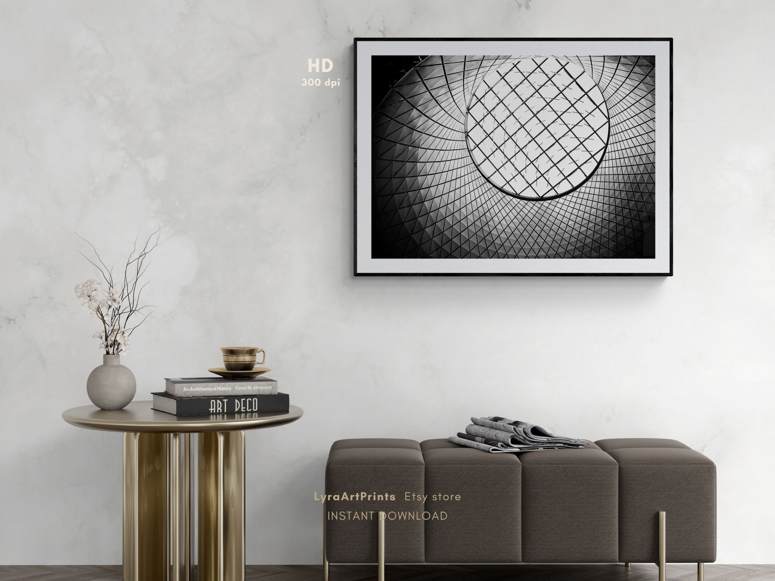 Skylight Poster, Architecture Digital Poster, Architecture Print, Black ...