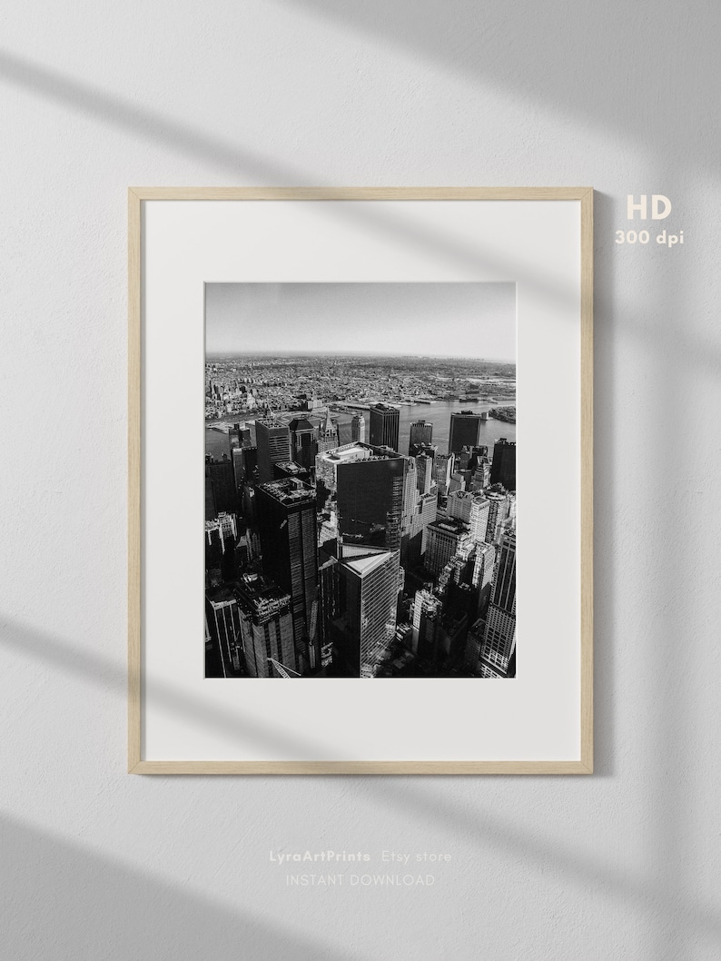 Black and White Architecture NYC Wall Art, Set of 3 New York Posters ...