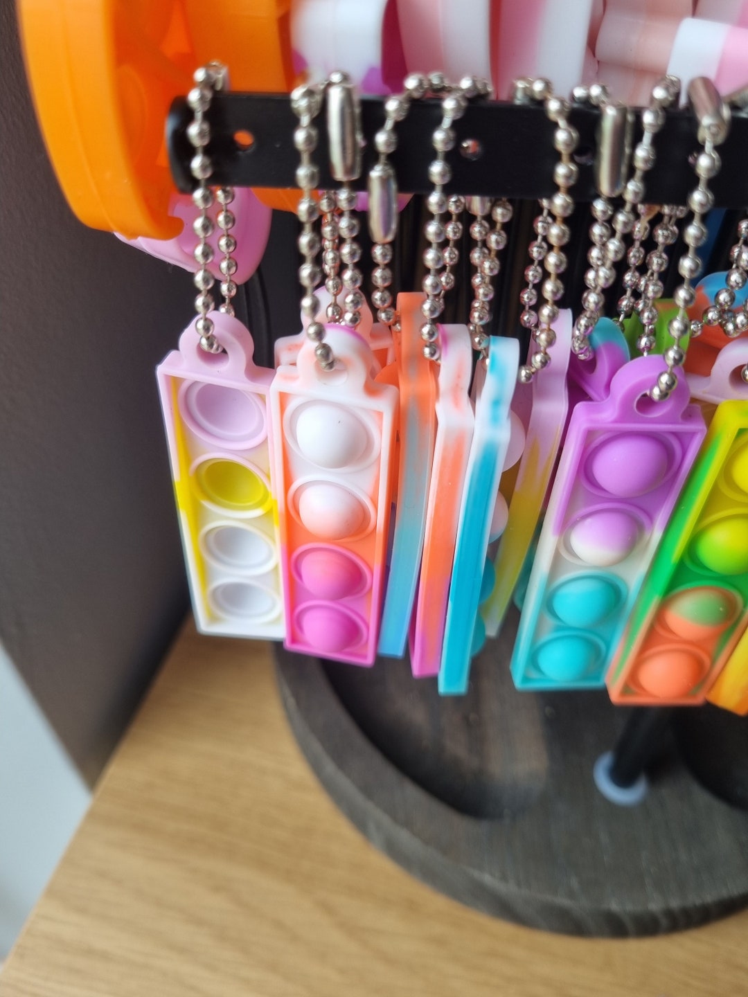 Pop It Fidget Key Ring - Etsy