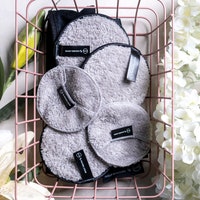 6 Halloween Mix Makeup Remover Pads and Laundry Bag, Terry Cloth Facial ...