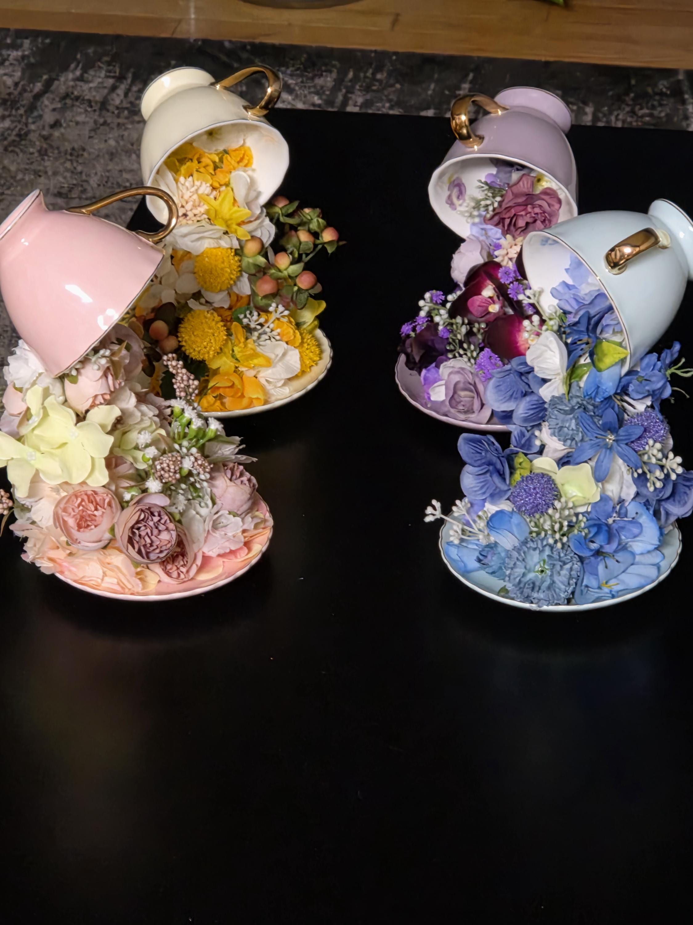 Decorative Floating Teacup Centerpiece ! - Etsy