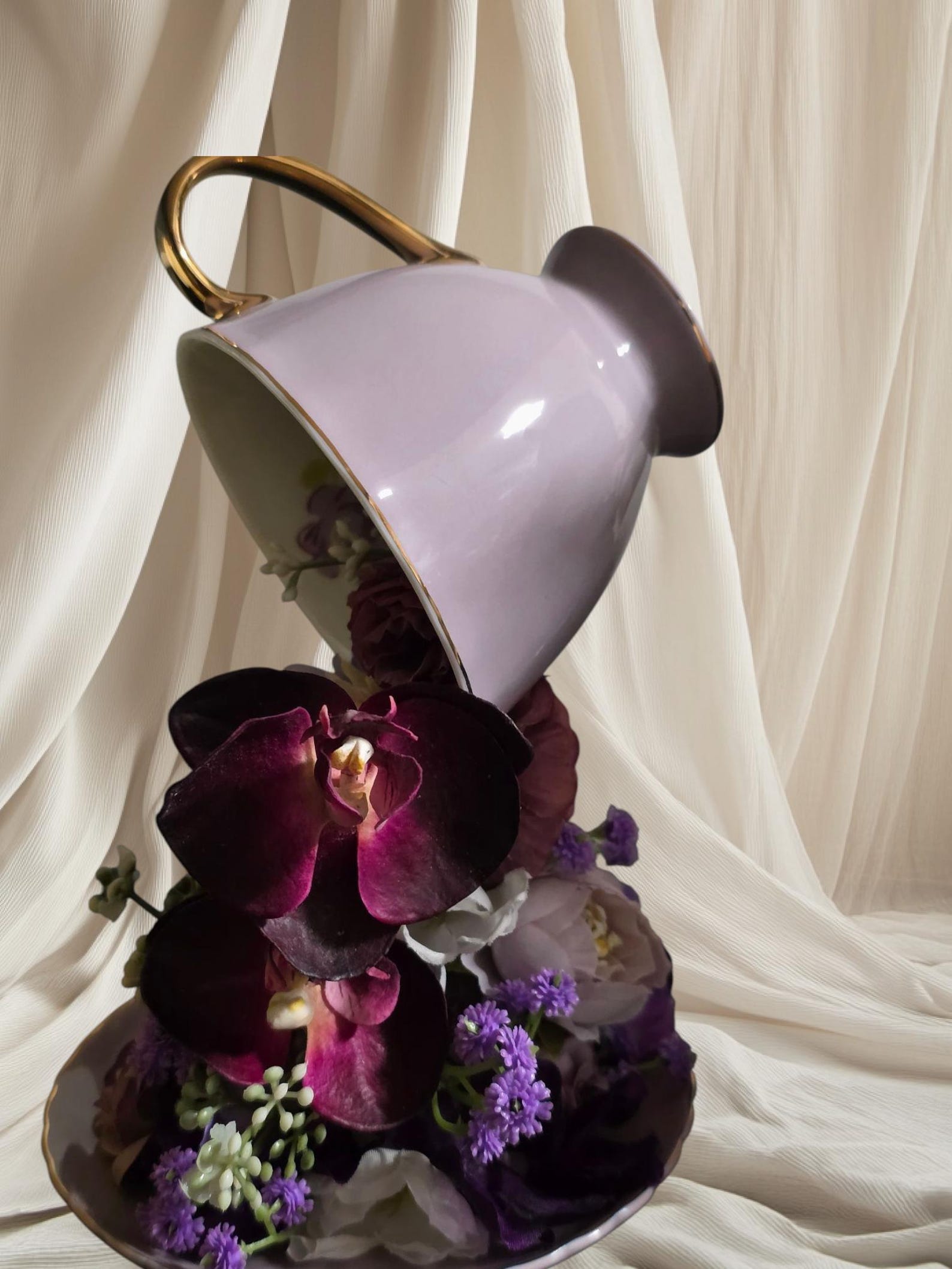 Decorative Floating Teacup Centerpiece ! - Etsy