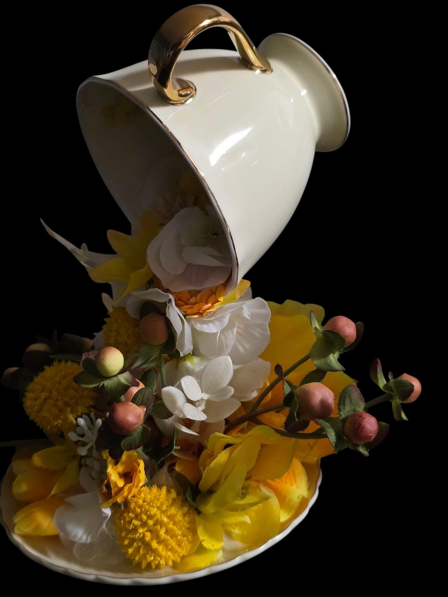 Decorative Floating Teacup Centerpiece ! - Etsy