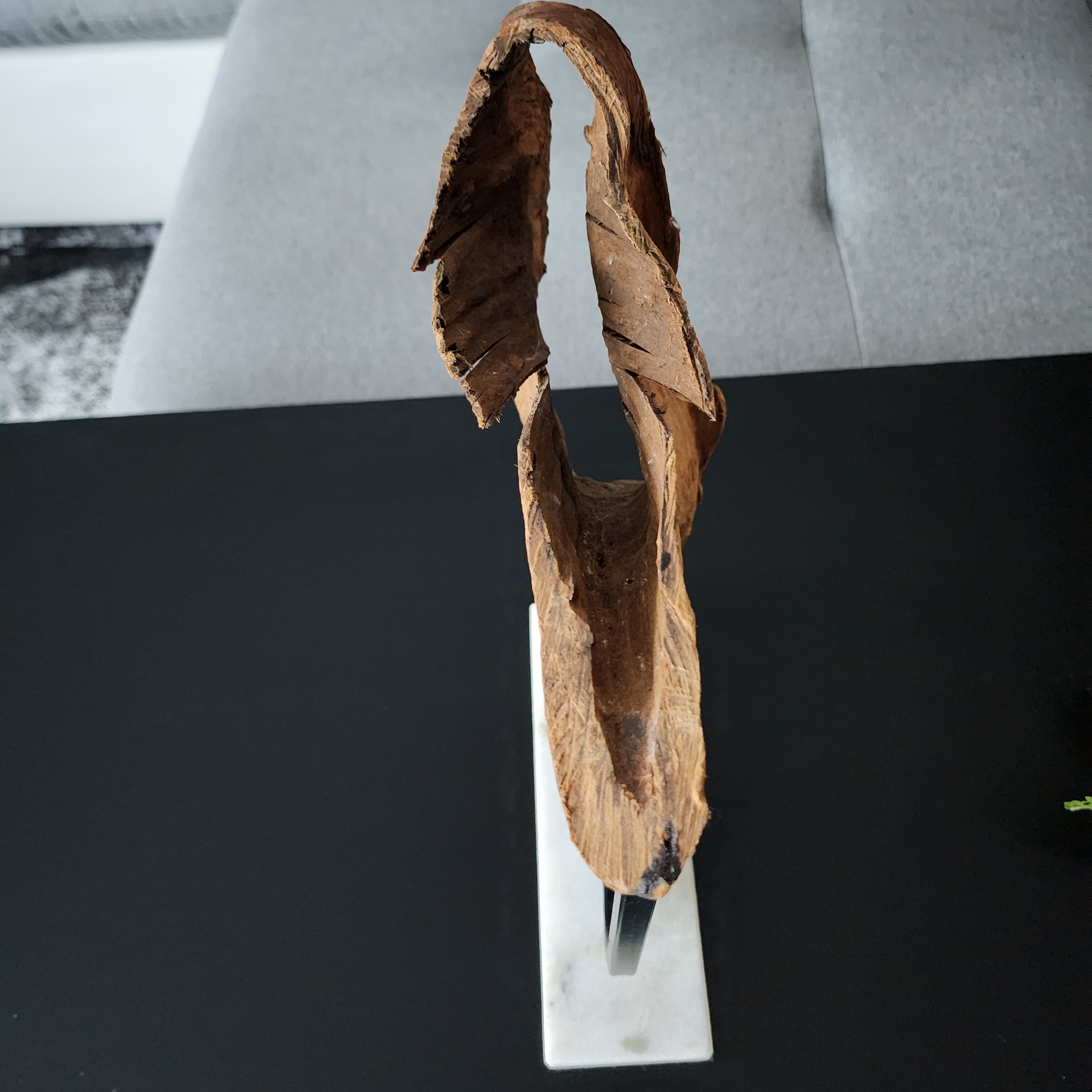 Natural Wood Sculpture , Marble Stand - Etsy