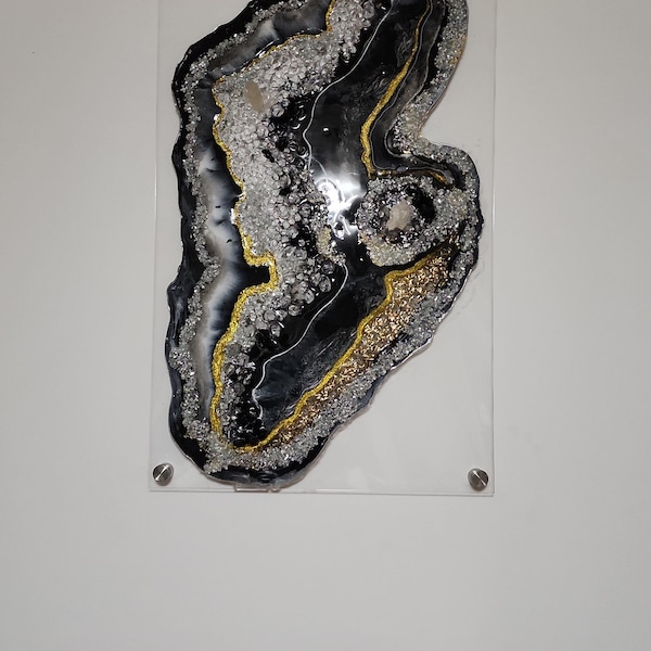 Resin on Plexiglass Wall Art - Etsy