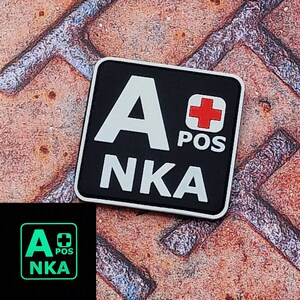 APOS NKA Blood Type Allergies PVC Patch - Etsy