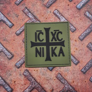 Orthodox Cross ICXC NIKA Jesus Christ Morale PVC Patch - Etsy UK