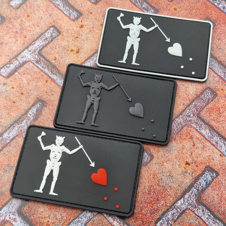 Blackbeard Pirate Edward Teach Rubber Patch - Etsy