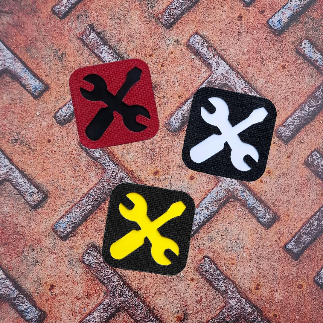 Mini Mechanic Tool Patch: Wrench & Screwdriver Icon, Hook Backed - Etsy