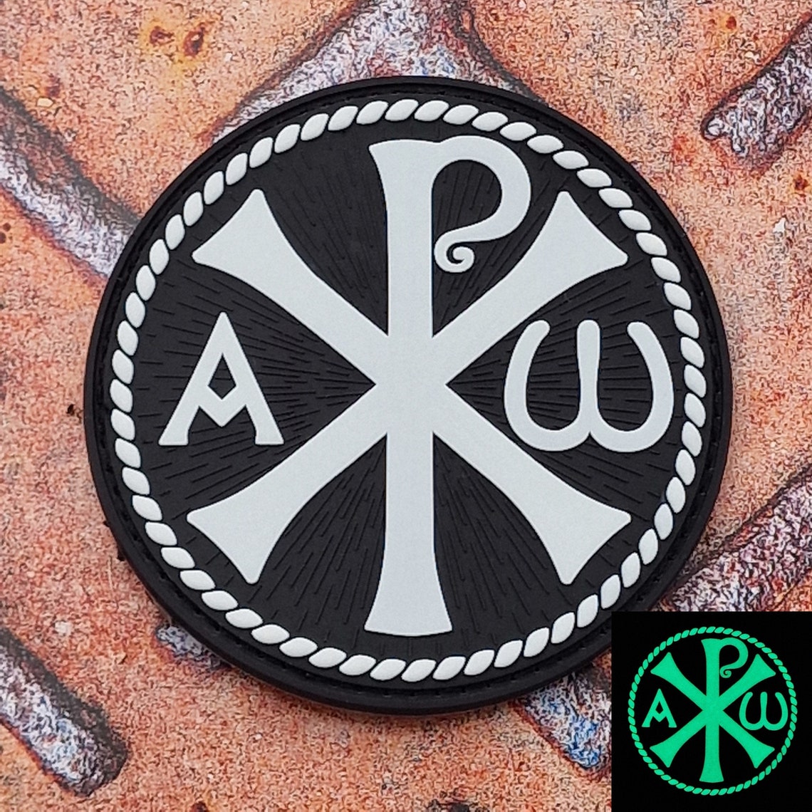 Chi Rho Christogram Jesus Christ Symbol Rubber Patch - Etsy