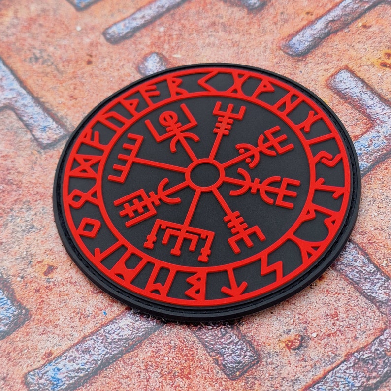 Vegvisir Norse Compass Viking Rubber Patch - Etsy