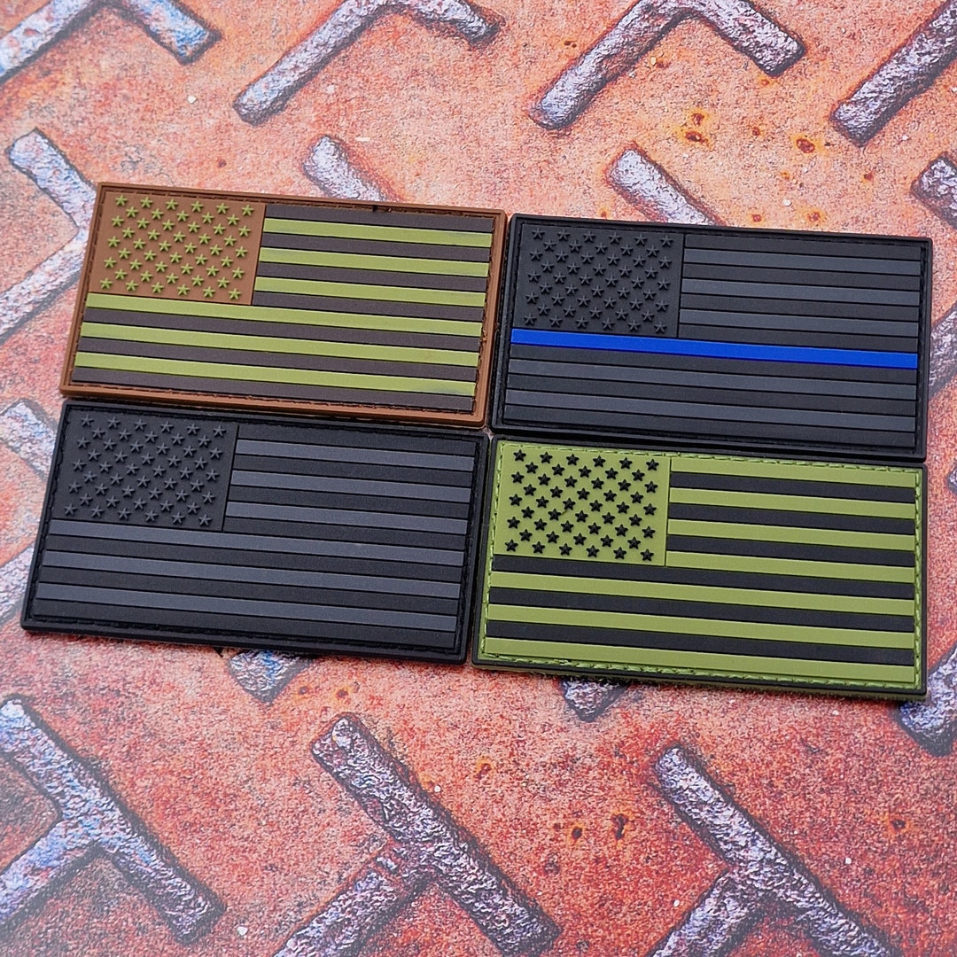 USA America Flag Stars and Stripes PVC Patch - Etsy