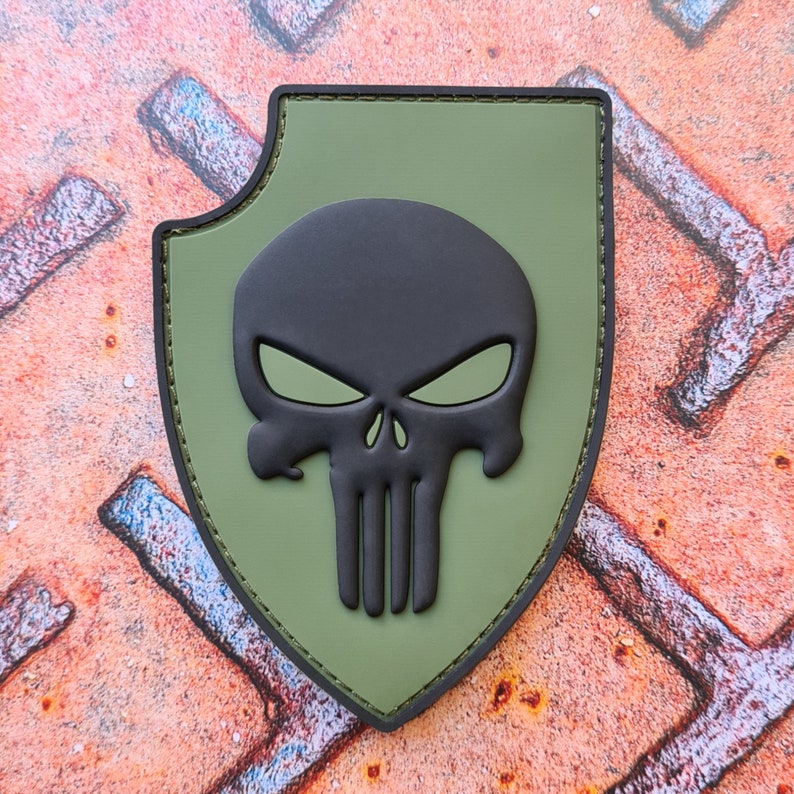Skull Shield Tactical Morale PVC Patch - Etsy