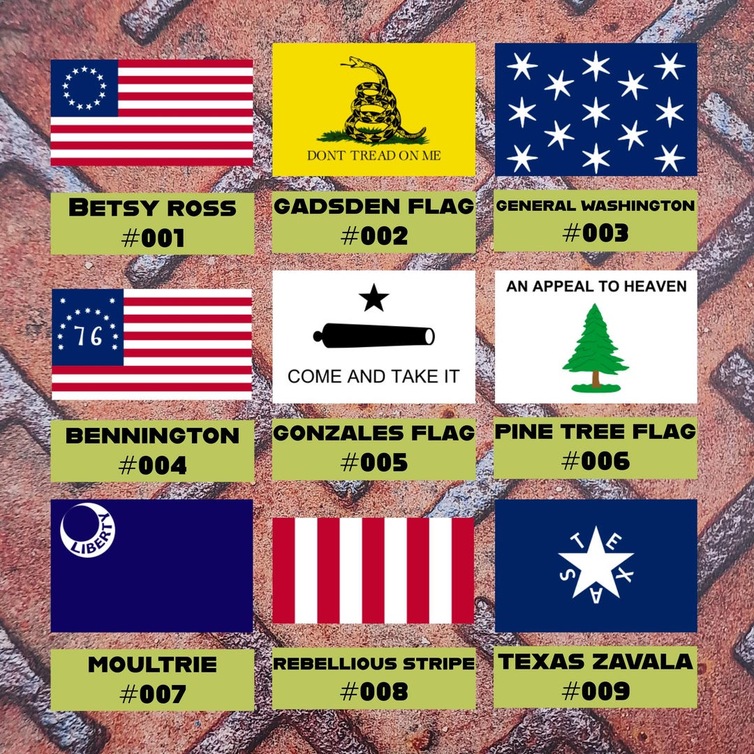 Historical Flags Vinyl Tactical Morale Patches - Betsy Ross, Gadsden ...