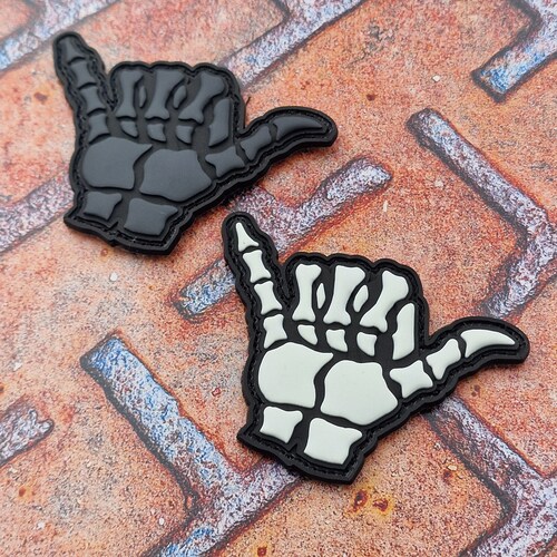 Skeleton Hand Patch - Etsy