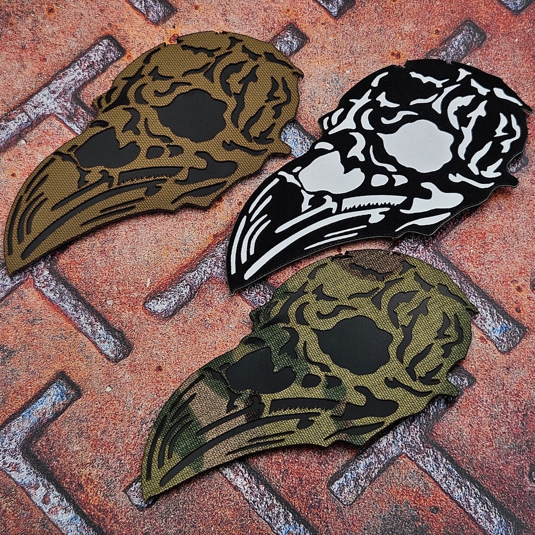 Norse Raven Skull Lasercut Tactical Crow Viking Patch - Etsy