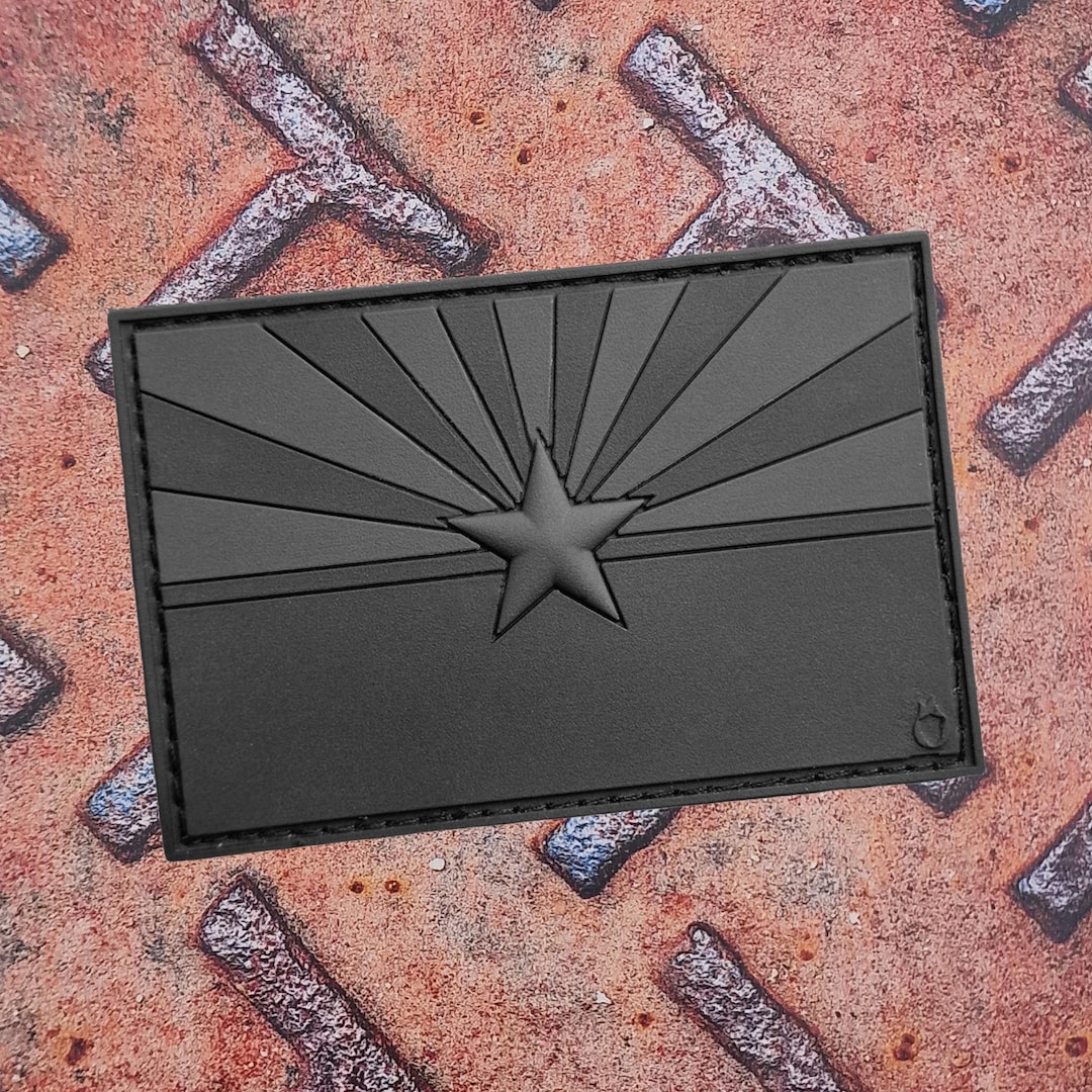 Blackout Arizona AZ State Flag USA PVC Morale Tactical Rubber Patch - Etsy