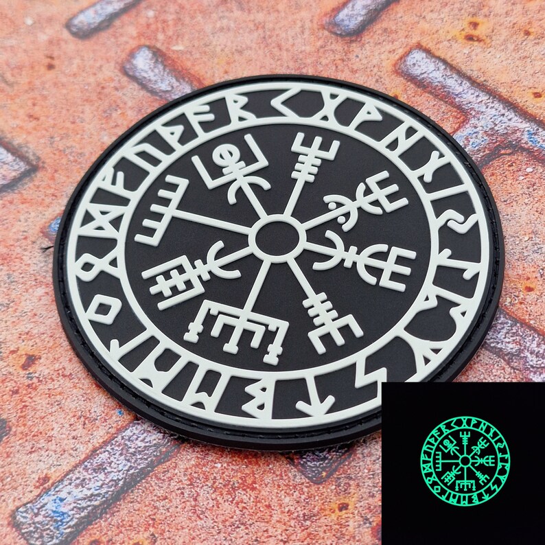 Vegvisir Norse Compass Viking Rubber Patch - Etsy