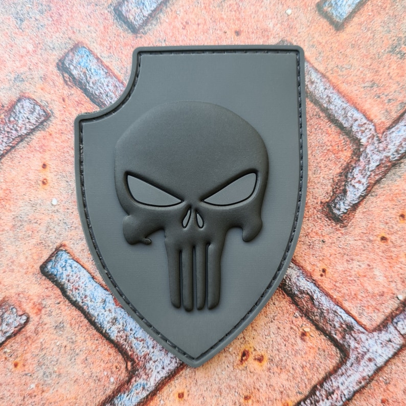Skull Shield Tactical Morale PVC Patch - Etsy