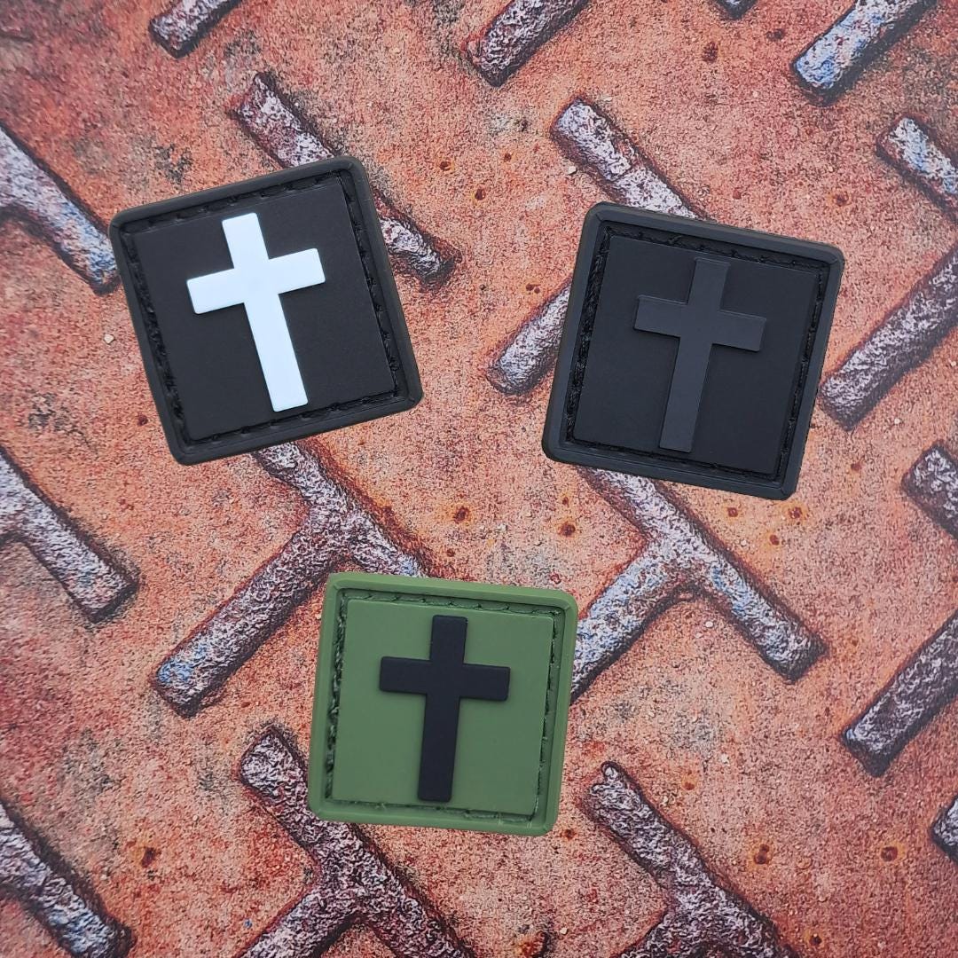 Small Mini 1x1 Mini Crucifix Jesus Christ Rubber Patch - Etsy